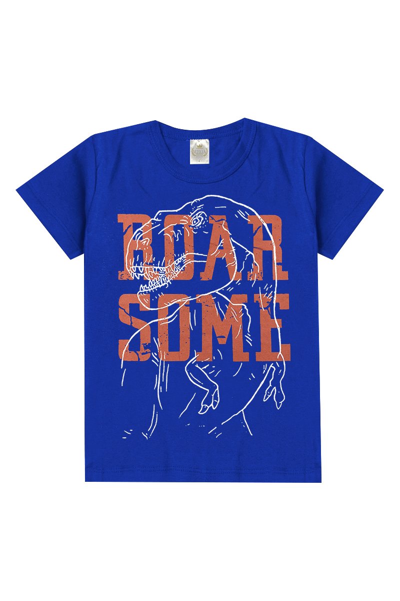 Conjunto Infantil Verão Masculino Roar Some - Azul